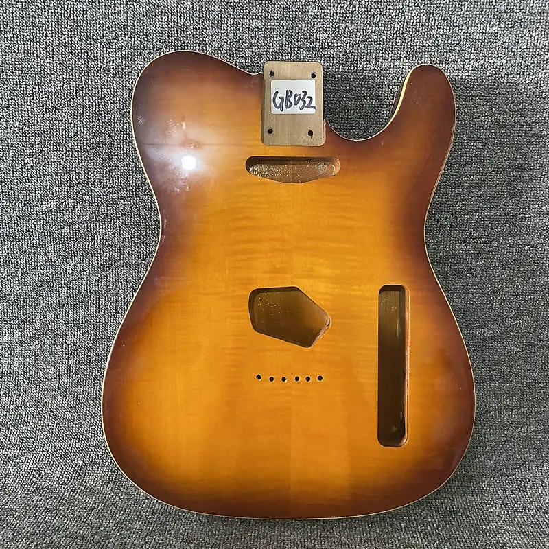 Ash Wood Tobacco Burst Telecaster Tele Style Guitar Body with | Reverb