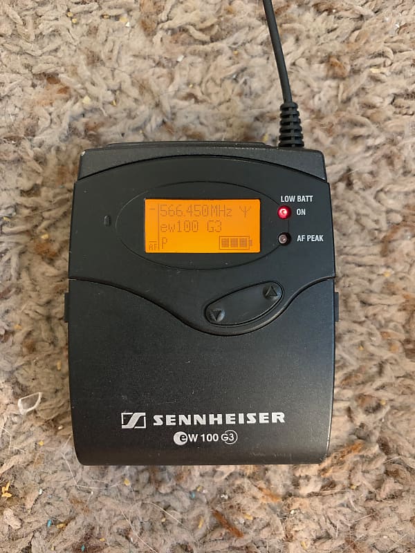 Sennheiser EW100 G3 G 566-608 wireless bodypack microphone | Reverb