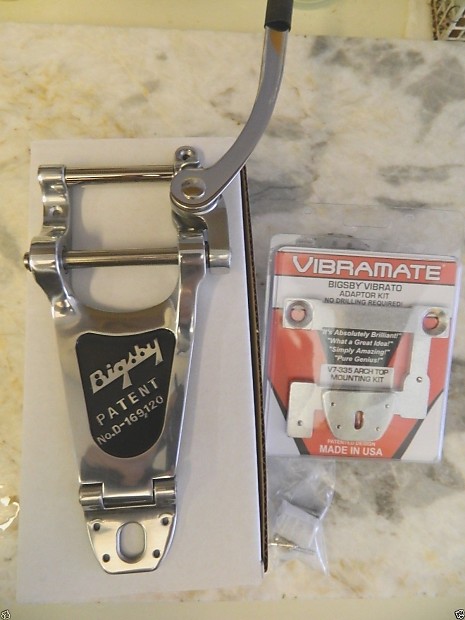 Bigsby USA B7 Vibrato Tailpiece and Vibramate V7-335 E Series | Reverb