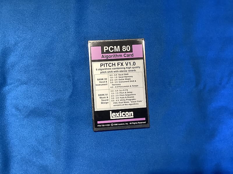 Lexicon PCM 80 Digital Effects Processor Mid-90s | Reverb