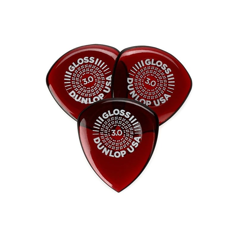 Púas Dunlop Flow Gloss 3.00mm. 3 Set | Reverb UK