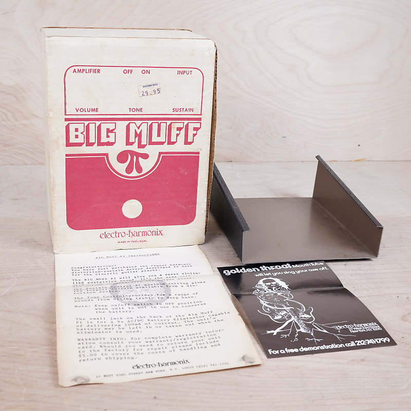 Electro-Harmonix Big Muff Box, Paperwork, and Backplate Only | Reverb