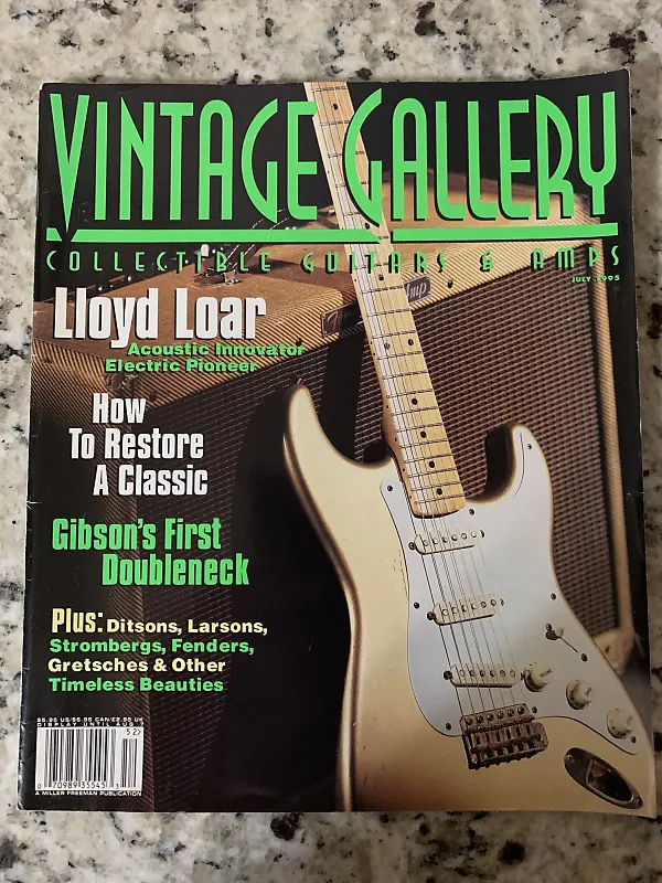 Vintage Gallery Magazine 1995 Jazzmaster 1968 Floral | Reverb