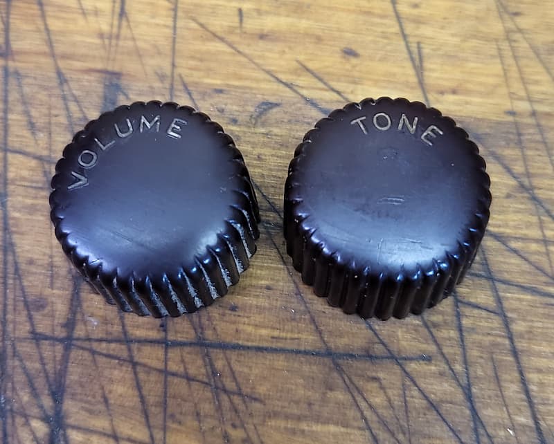 Vintage 1960's 50's Harmony Silvertone Brown Cupcake | Reverb UK