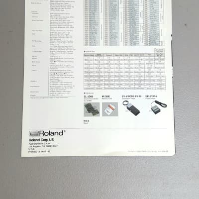 Roland JD-800 Synth Keyboard - Original Brochure | Reverb