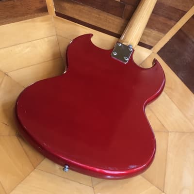 Vintage circa 1960s/70s Kay SG Bass Guitar EB-0 K2B w/ K Kase | Reverb