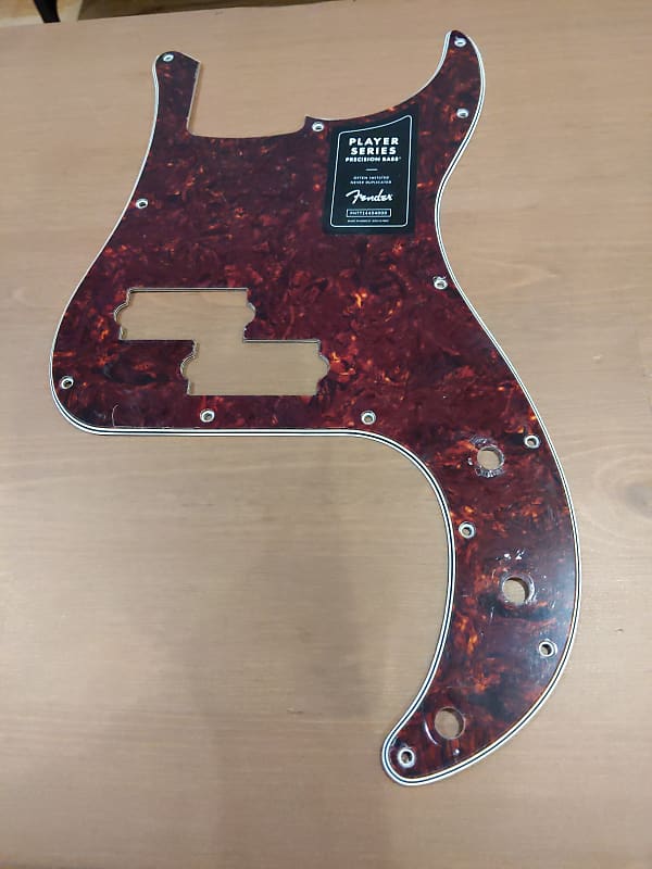 Fender 13 Hole Standard P Bass Pickguard Tortoise Shell 4-Ply | Reverb
