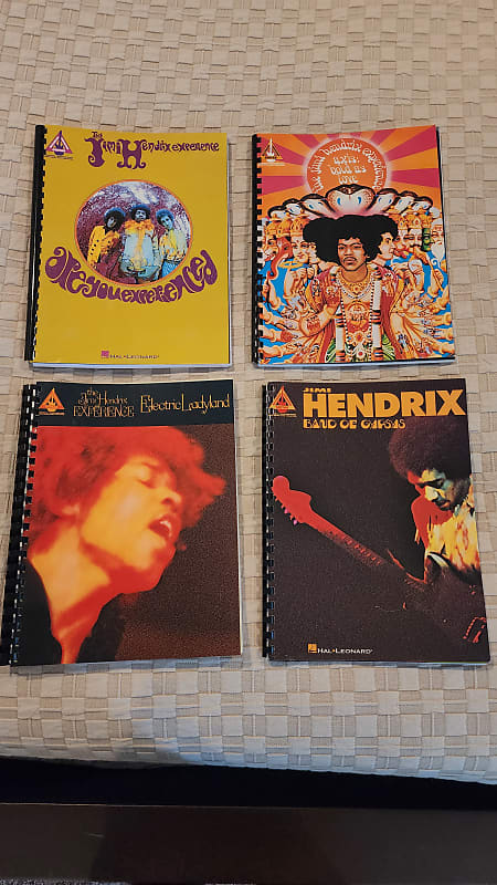 Jimi Hendrix Tablature Tab Book Set of 4 Albums Guitar Tabs | Reverb