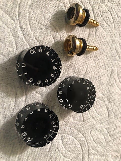 RARE MINT VINTAGE SPEED KNOBS AND GOLD STRAP BUTTONS LOT | Reverb
