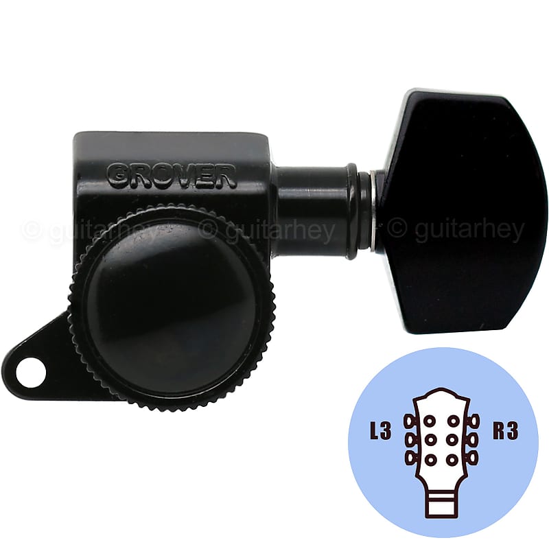 NEW Grover 505 Mini Roto-Grip L3+R3 Locking Rotomatic Tuners | Reverb