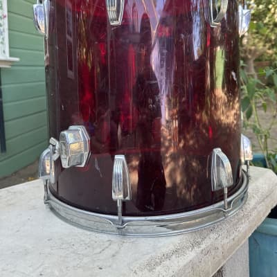 Ludwig Keystone 16x16 Floor Tom Blue Glass | Reverb