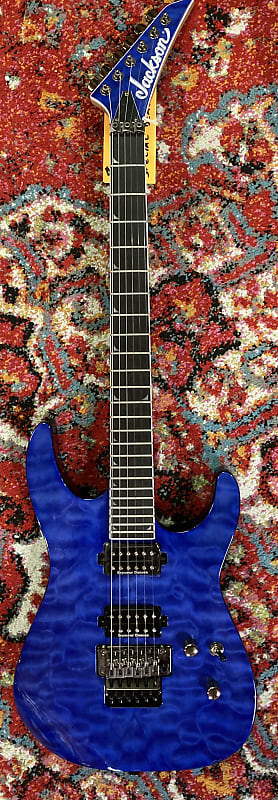 Jackson Pro Series Soloist SL2Q MAH Trans Blue, Excellent, | Reverb