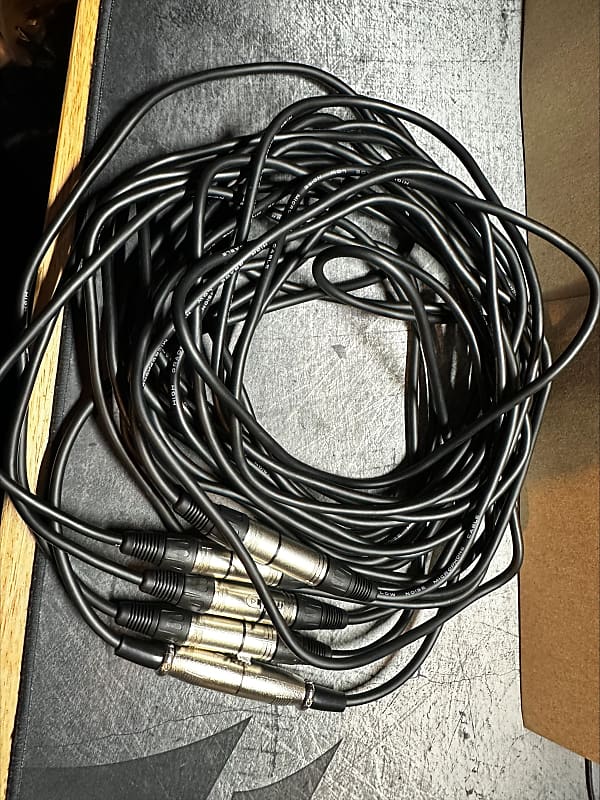 XLR 10' cable (Bundle of 5 Cables) | Reverb