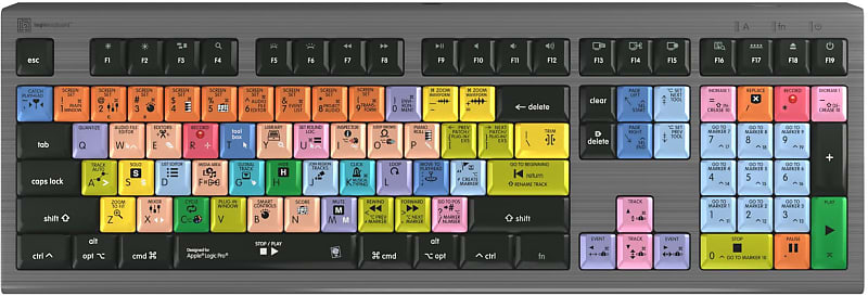 Logickeyboard ASTRA2 Backlit Keyboard for Apple Logic Pro X - | Reverb
