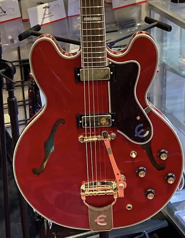 Epiphone Sheraton Candy Apple red- used | Reverb