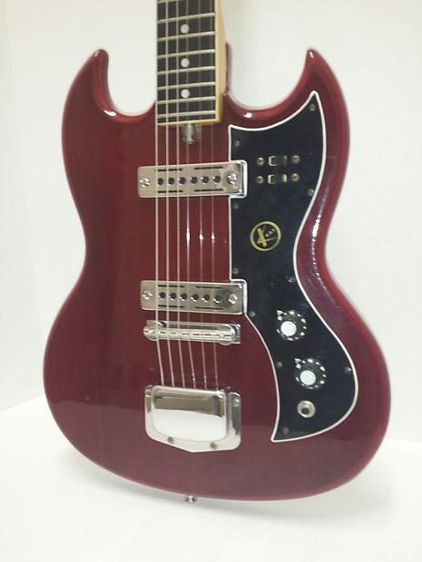 Kay K-2 Vintage SG style Electric 1960 - 1970's Cherry Red | Reverb
