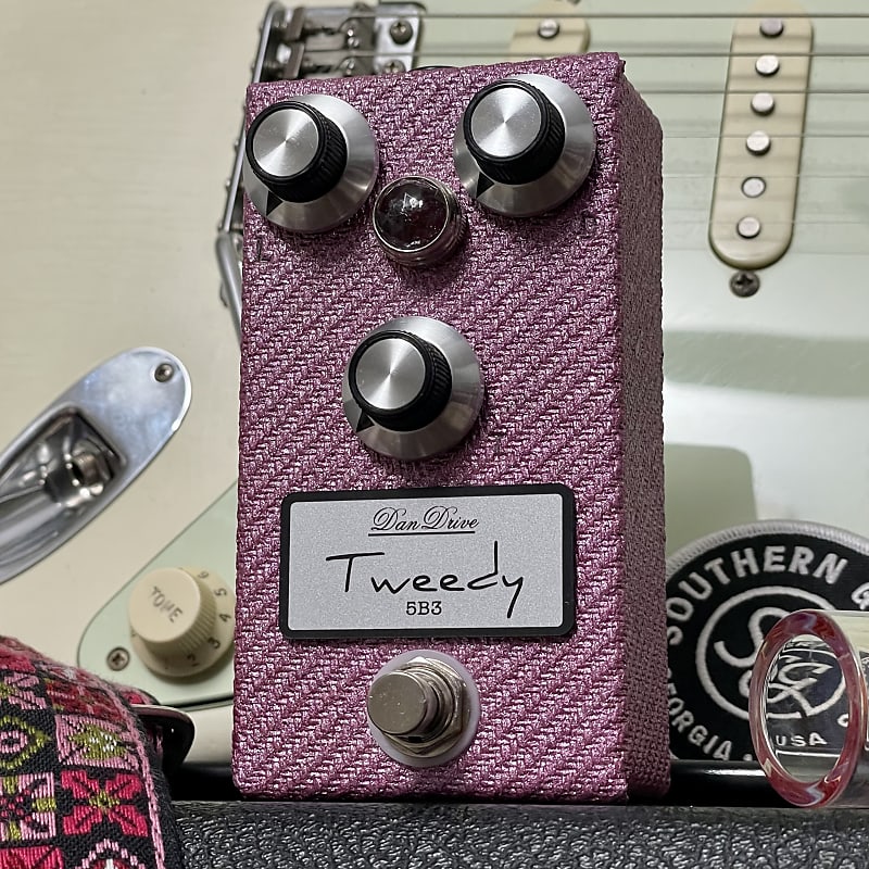 DanDrive Tweedy 5B3 Overdrive - Pink Tweed “Authorized | Reverb