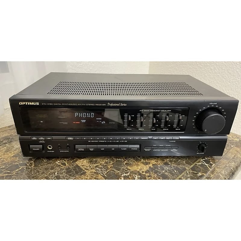 Optimus Sta-2180 Professional Series Stereo Receiver Made In | Reverb