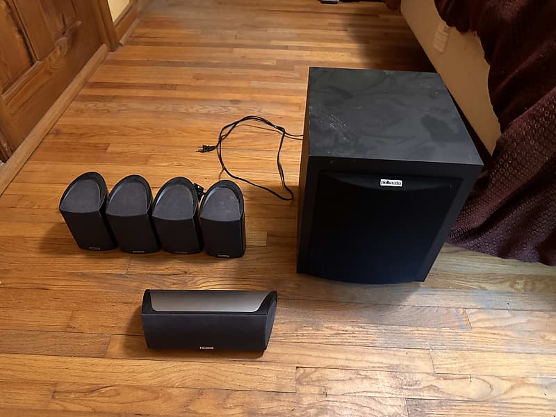 Polk Audio 5.1 Surround Speakers, Center Channel, and | Reverb