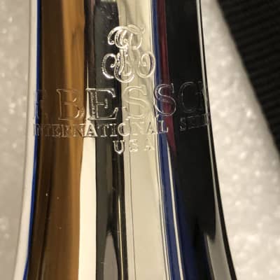 F. Besson International Series - Silver w/case + accessories | Reverb