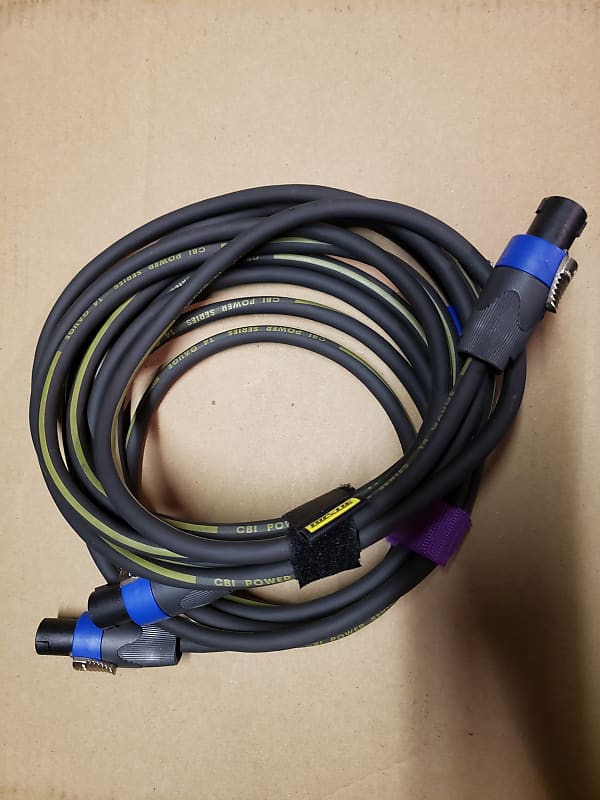 CBI Cables Power Series 2020s - TWO 10 ft Black | Reverb