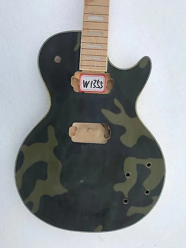 Army Green Single Cut Les Paul LP Style Guitar Body with | Reverb