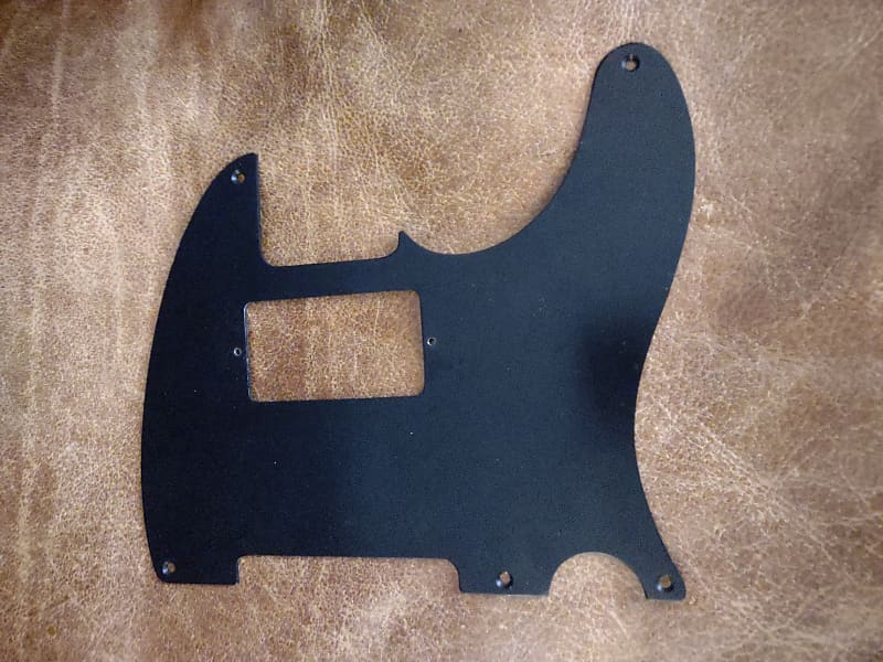 Schecter Telecaster Pickguard Anodized Black Aluminum | Reverb