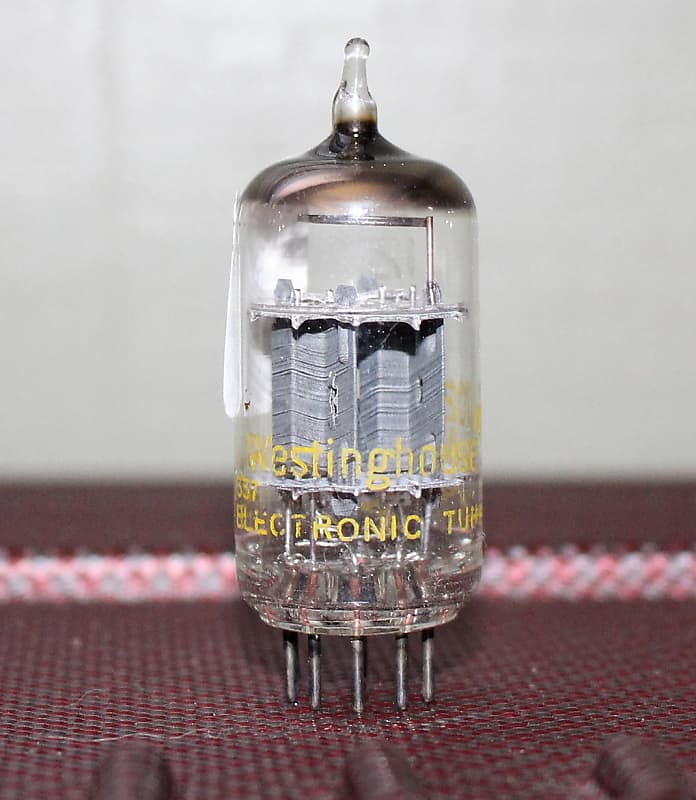 GE 7025 12AX7 SHORT PLATE HALO GETR PERFECT BALANCE TEST NOS | Reverb