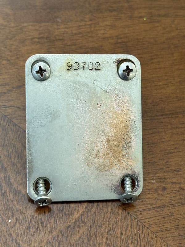 Relic Genuine Fender Neck Plate with Repro SRV #1 | Reverb Canada