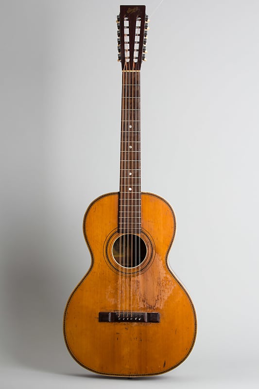 Stella Grand Concert 12 String Flat Top Acoustic Guitar, made | Reverb