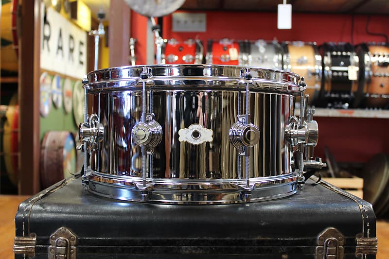 George Way 7x14 Chrome Over Brass Hollywood Snare Drum | Reverb