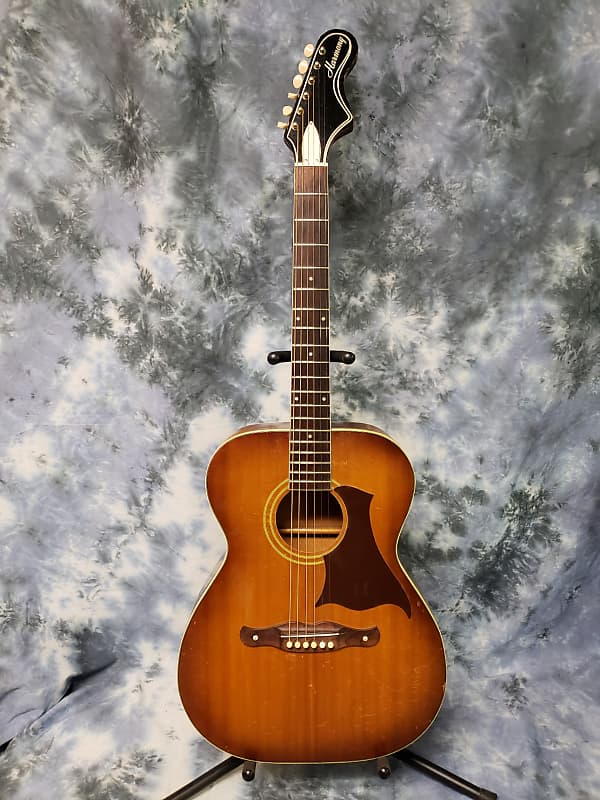 1968 Harmony H-167 Fender Headstock Style Moustache Bridge | Reverb