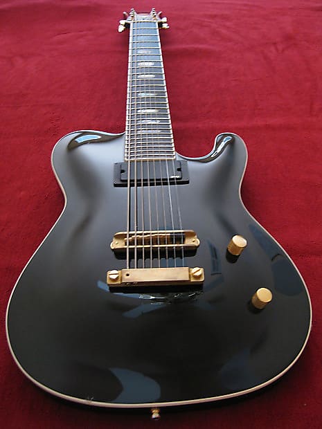 BC Rich 8 String Conti Solid Body Guitar 1996 Black | Reverb