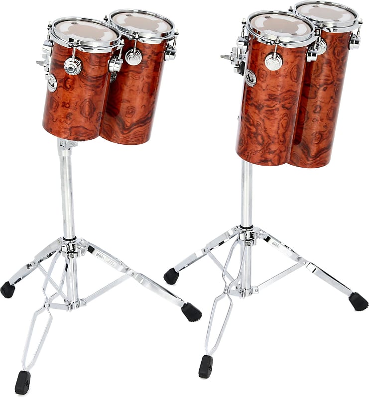 DW Collector's Series Exotic Rata Toms - Waterfall Bubinga | Reverb