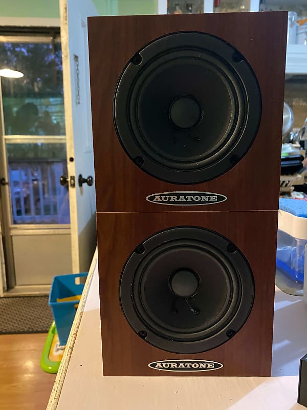 Auratone 5C Mahogany Pair with A2-30 Amp Bundle | Reverb