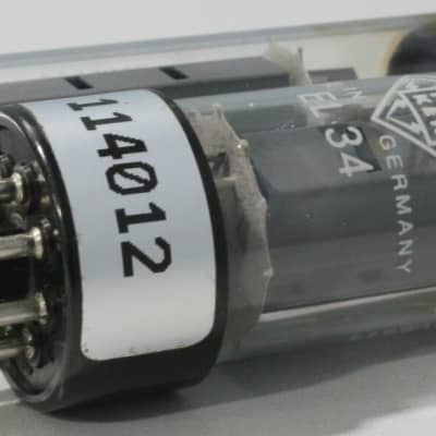 1MP EL34 6CA7 Telefunken Power Tubes "O" Getter Made in | Reverb