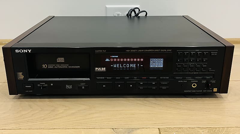 SONY CDP-C90ES Early 90s - 10 Disc CD Changer / Rosewood | Reverb