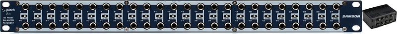 Samson S-Patch Plus 48-point Balanced Patchbay Bundle with | Reverb