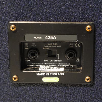 Marshall 425A 4x12” 4/8/16 Ohm Stereo Speaker Cabinet 100w w/ | Reverb