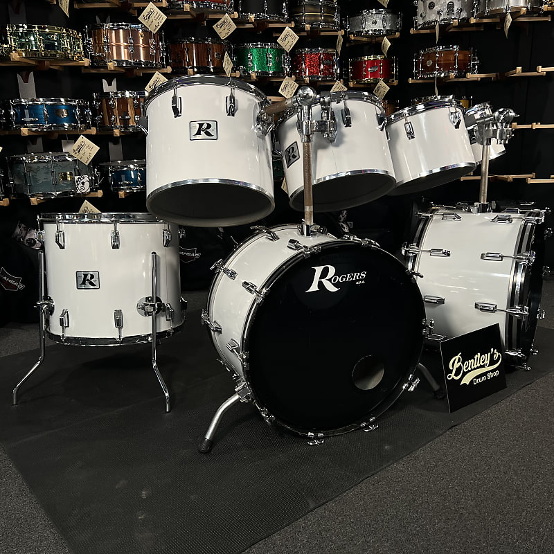 Vintage 70's Rogers Big "R" Concert Tom Drum Set Kit | Reverb