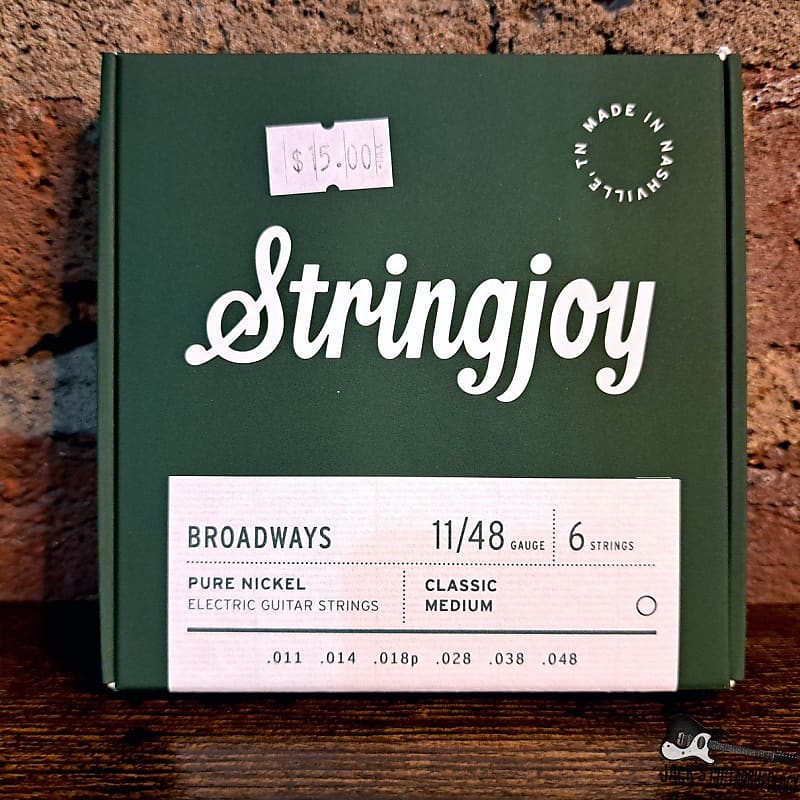 Stringjoy Broadways | (11-48) Classic Medium Gauge Pure | Reverb