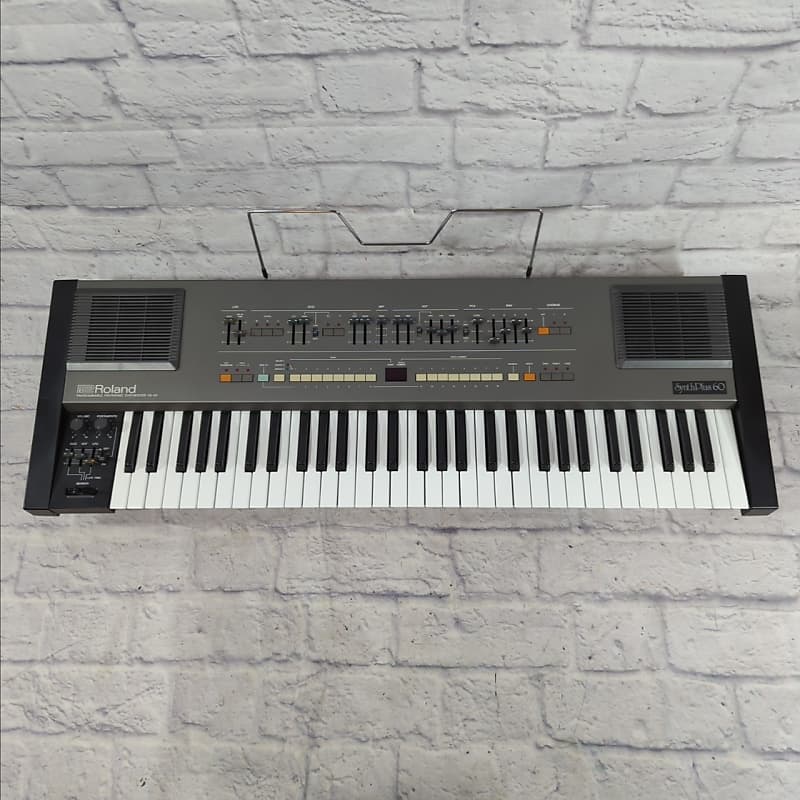 Vintage 1980s Roland HS-60 SynthPlus 60 Synthesizer with Case | Reverb