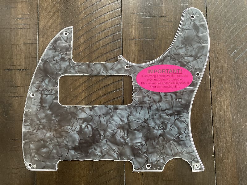 Warmoth P90 Telecaster Pickguard 2021 - Black Pearl | Reverb