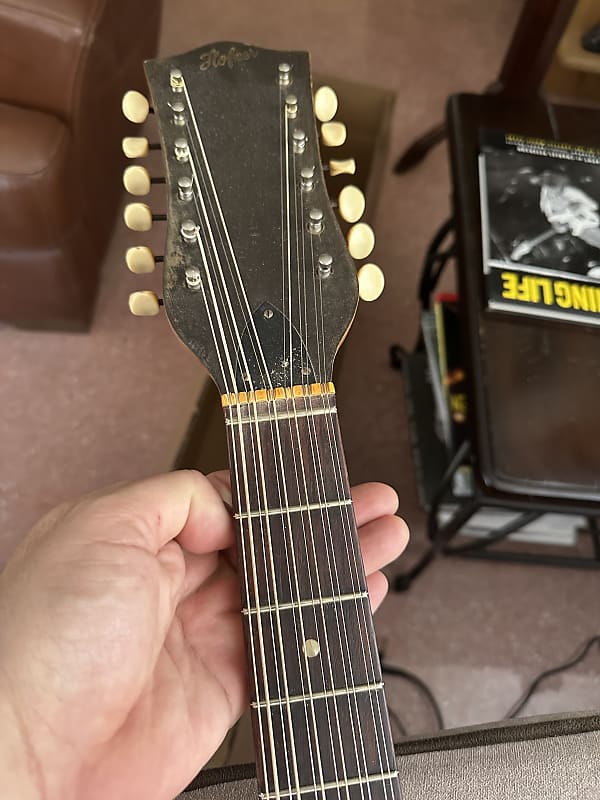 Hofner 12 string acoustic guitar 1968 vintage 1968 - natural | Reverb