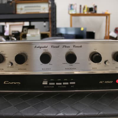 Crown D-150 Vintage Stereo Power Amplifier; D150; Silver | Reverb