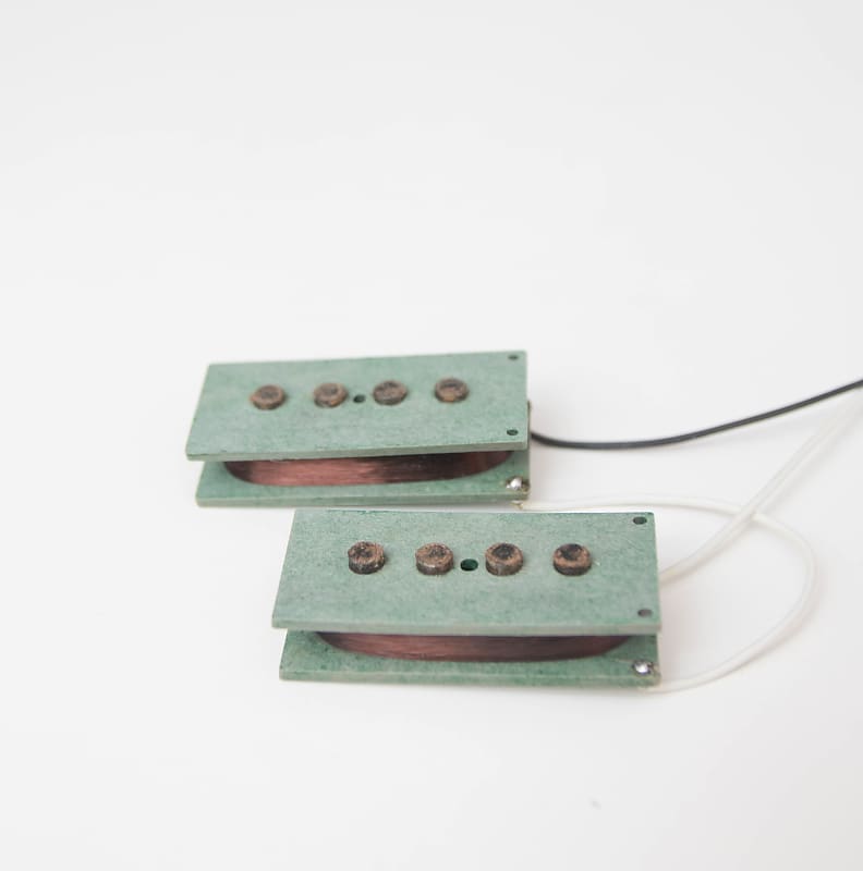 Fender Precision pickup made from old parts 1972 Green | Reverb