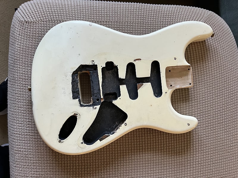 S Style Guitar Body - White | Reverb