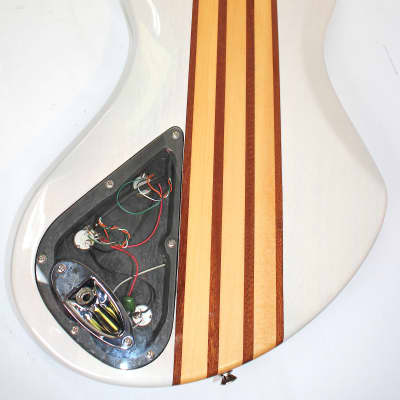 Lace Helix 5 String Thru-Neck Bass (Gen 3) • Trans White • | Reverb