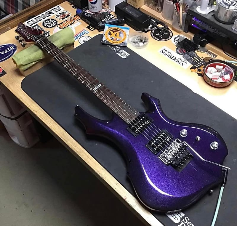 ESP LTD F-50 FR 2010 - Candy Apple & Custom Candy Plum | Reverb