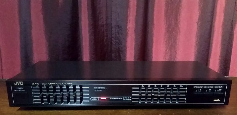 JVC SEA-12BK Seven Band Graphic Equalizer EQ | Reverb